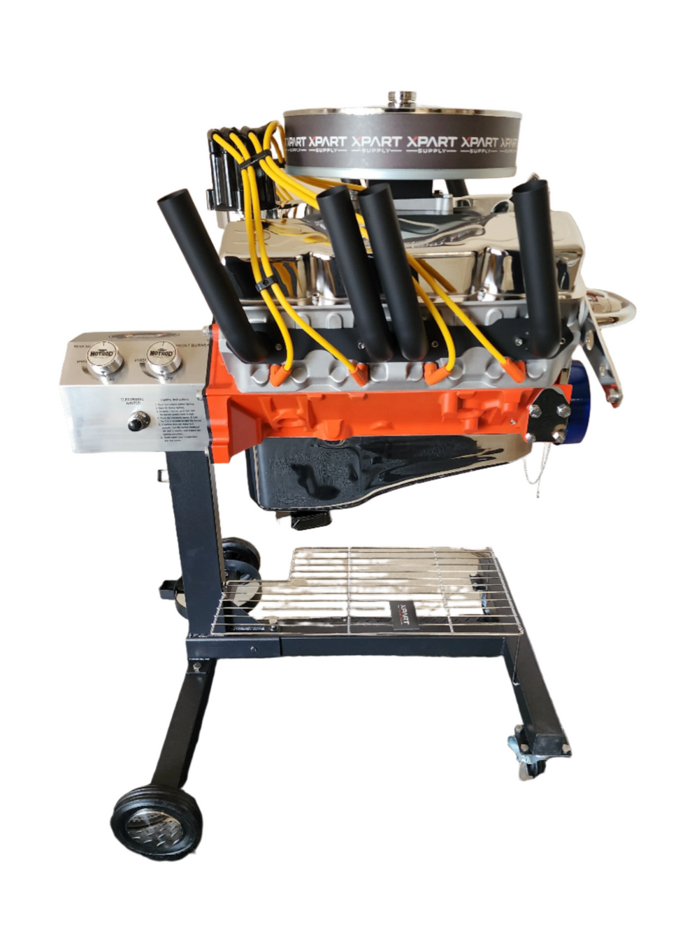 V8 Engine Hot Rod Gas Grill Barbecue | XPart Supply
